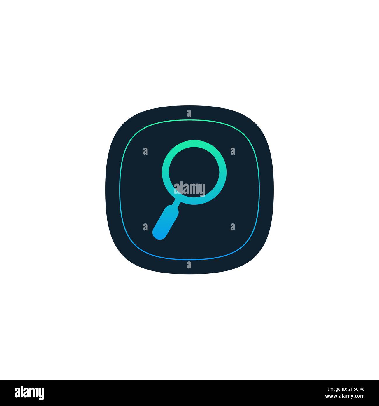 Magnifying glass app button. Search icon. Search Looking For ...
