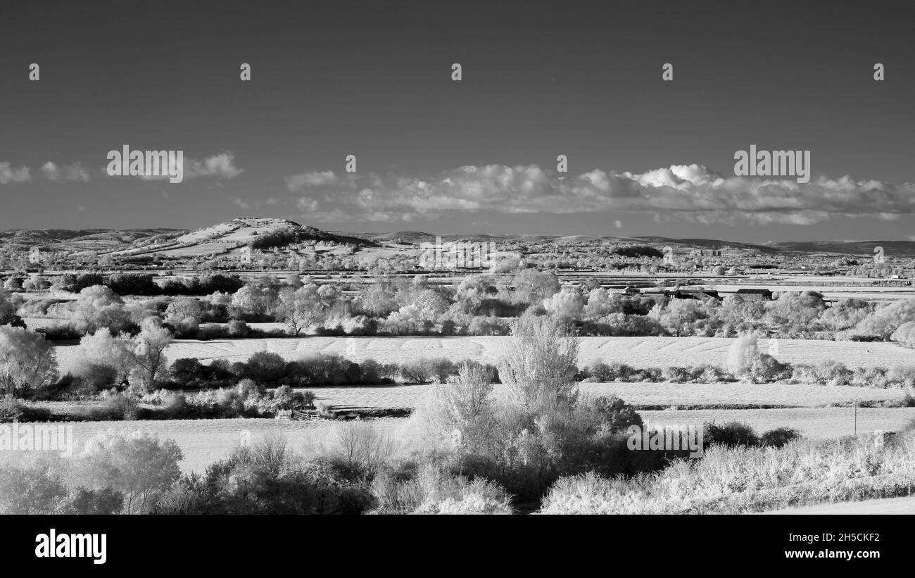 November 2021 - South from Compton Bishop in rural Somerset, UK Stock ...