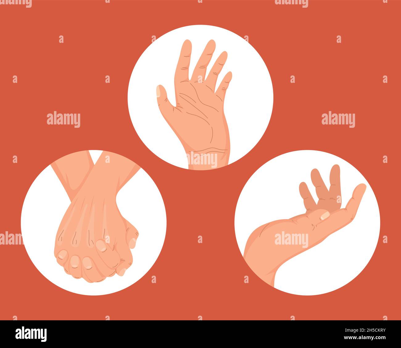 set of nice three hands Stock Vector Image & Art - Alamy