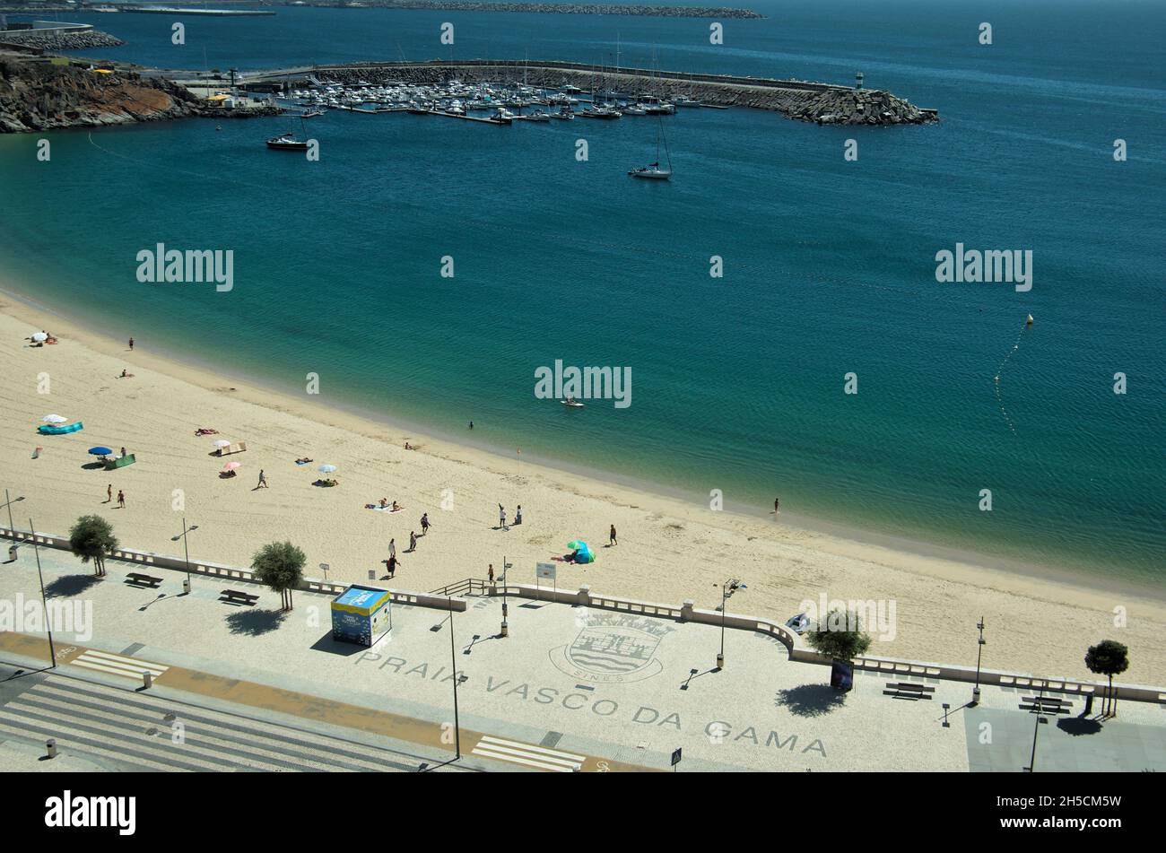 Vasco da Gama Beach in Sines. Alentejo, Portugal Stock Photo - Alamy