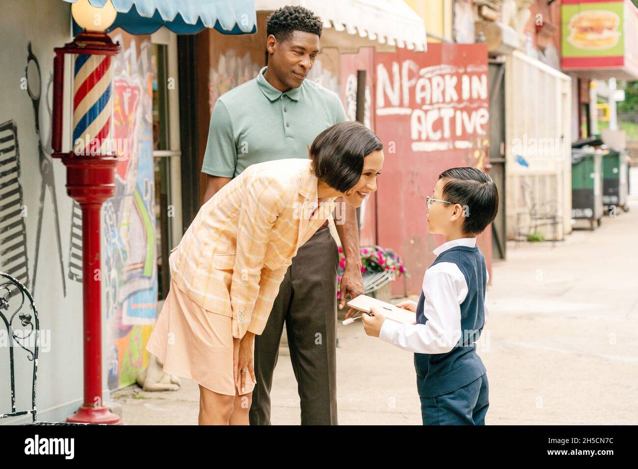 CLIFFORD THE BIG RED DOG, from left: Keith Ewell, Bear Allen Blaine ...