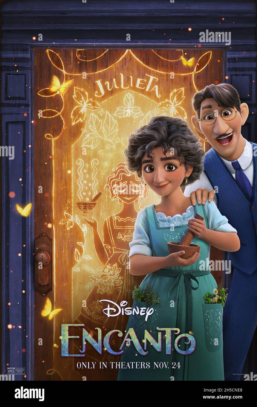 ENCANTO, US character poster, Julieta Madrigal (voice: Carolina Gaitan ...