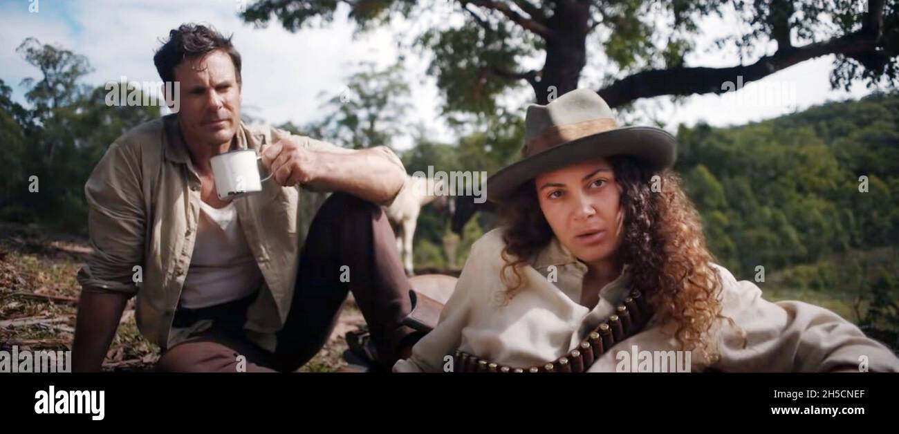 THE FLOOD, from left: Aaron Jeffrey, Alexis Lane, 2020. © Madman Films ...