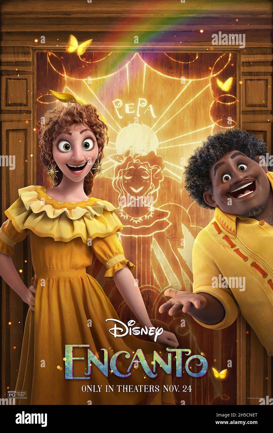 ENCANTO, US character poster, from left: Pepa Madrigal (voice: Carolina ...