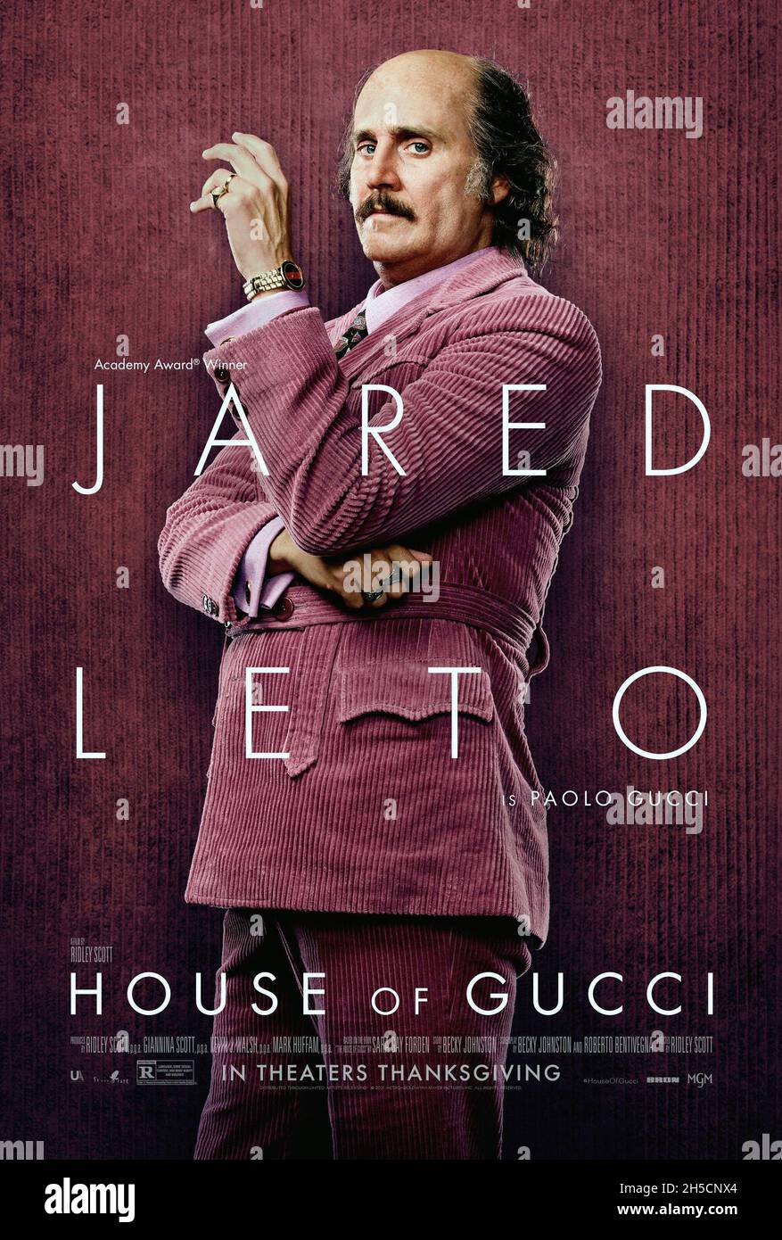 House Of Gucci Us Character Poster Jared Leto As Paolo Gucci 2021