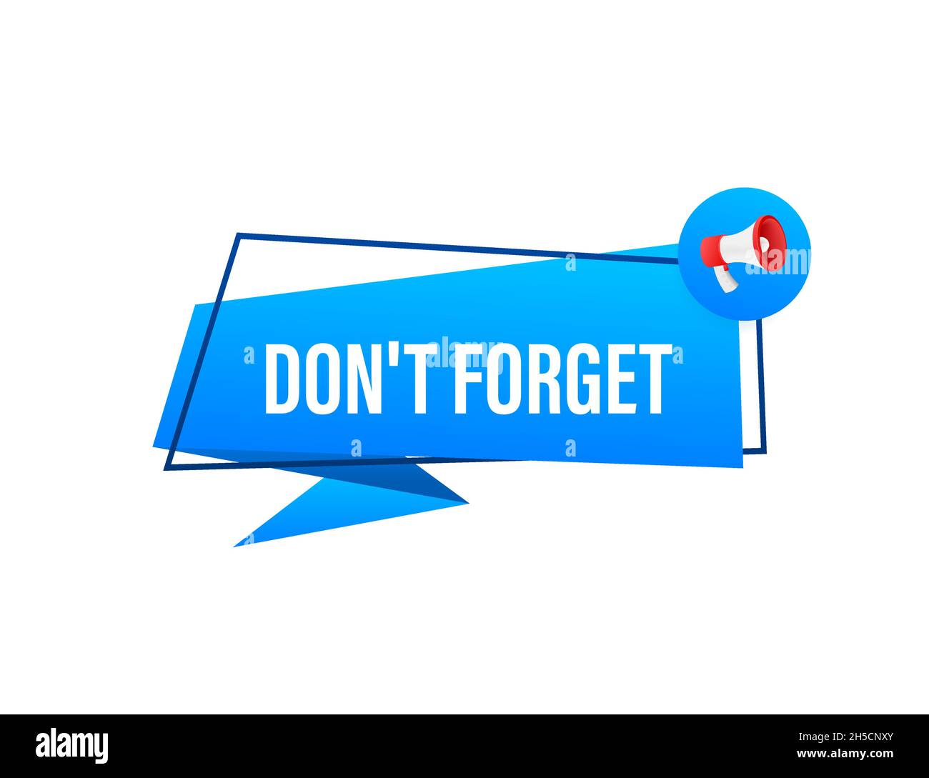 Red megaphone reminder illustration hi-res stock photography and images ...