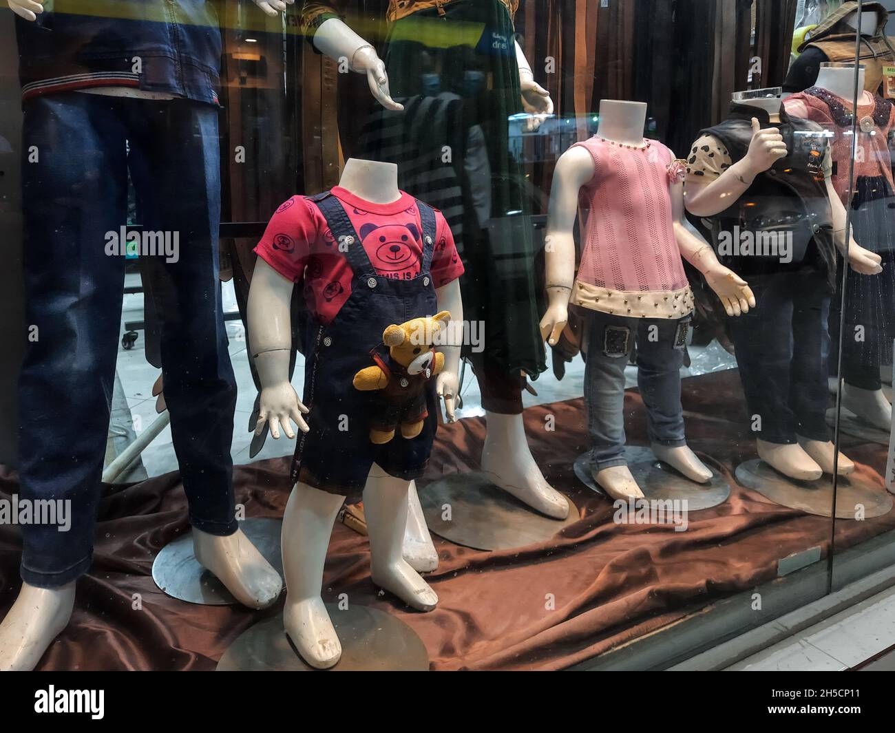 HOFUF AL HASA, SAUDI ARABIA - Sep 10, 2021: A closeup of clothes on ...