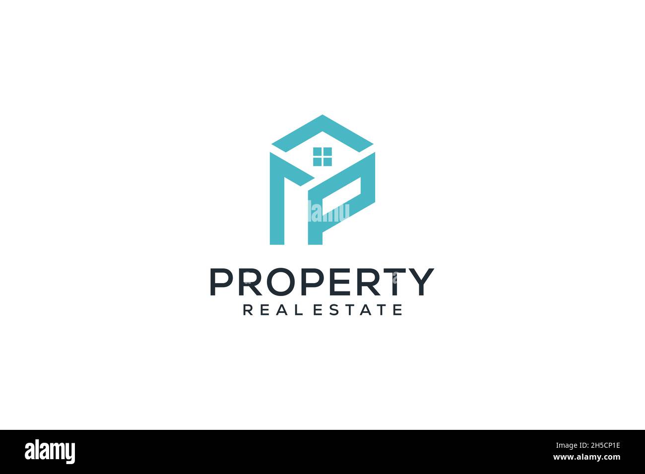 Letter P Real Estate Logo. Construction Architecture Building Logo ...
