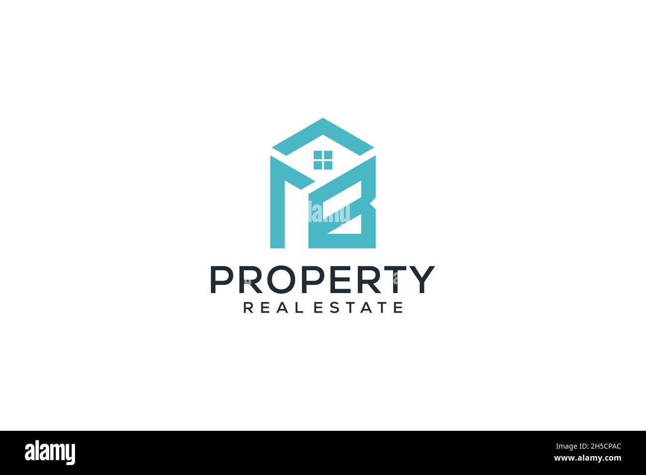 B real estate logo hi-res stock photography and images - Alamy