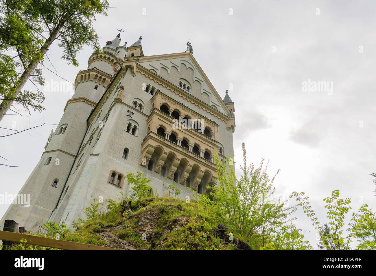 26 May 2019 Fussen, Germany - Neuschwanstein castle architecture ...
