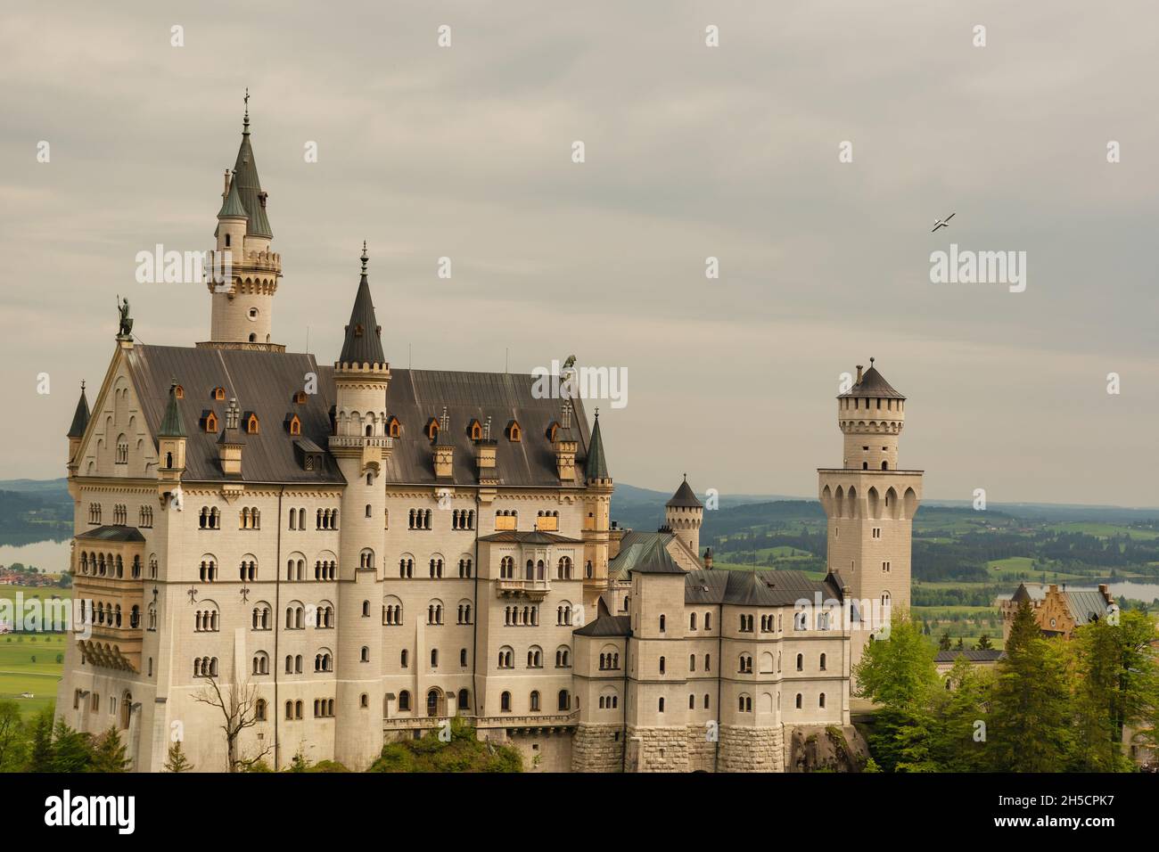 26 May 2019 Fussen, Germany - Neuschwanstein castle architecture ...
