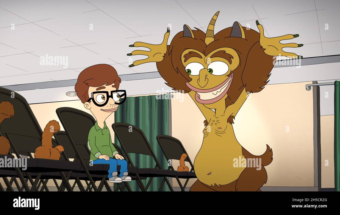 BIG MOUTH, from left: Andrew Glouberman (voice: John Mulaney), Maury ...