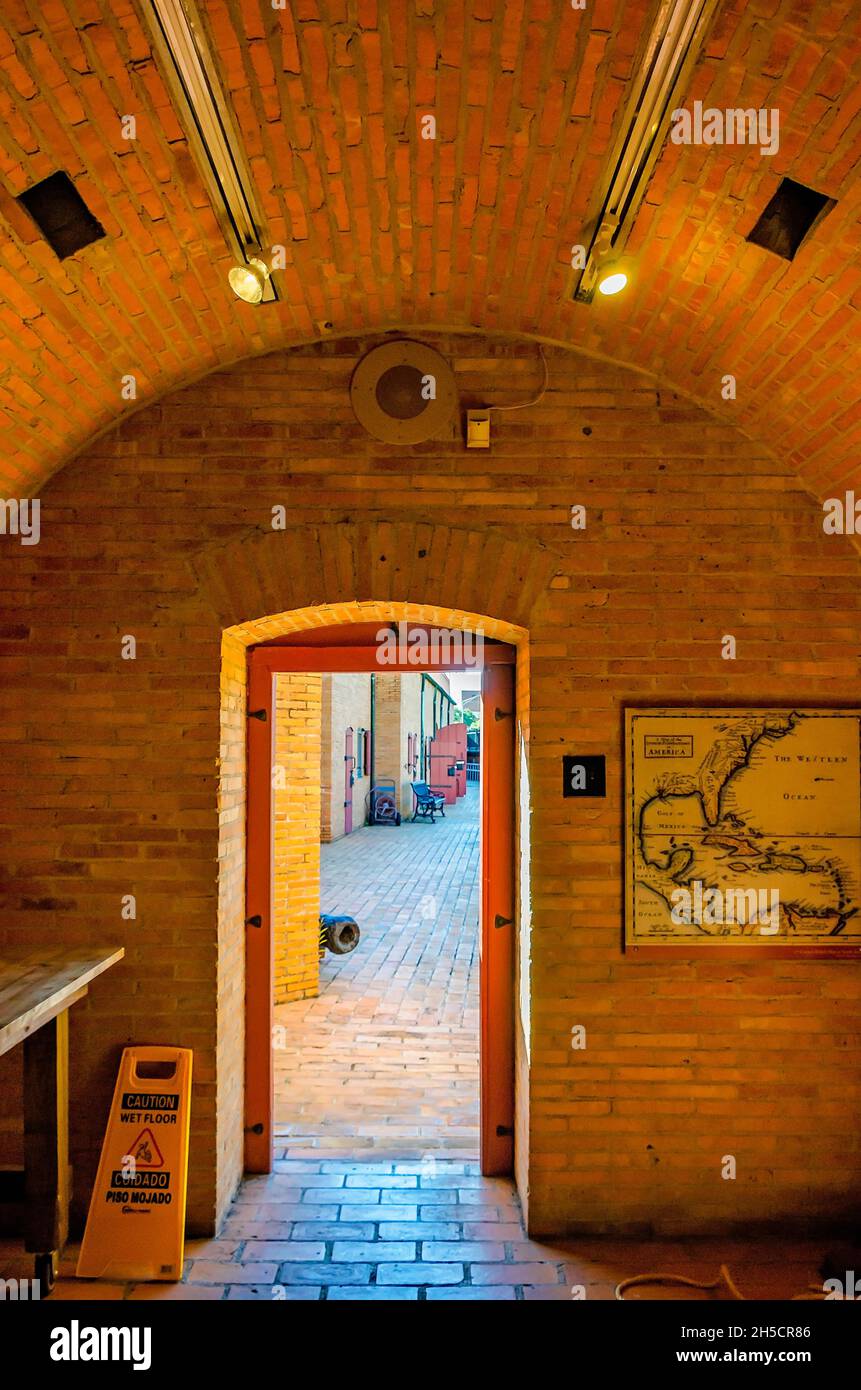 An interior room at the Fort of Colonial Mobile is pictured, Nov. 6 ...