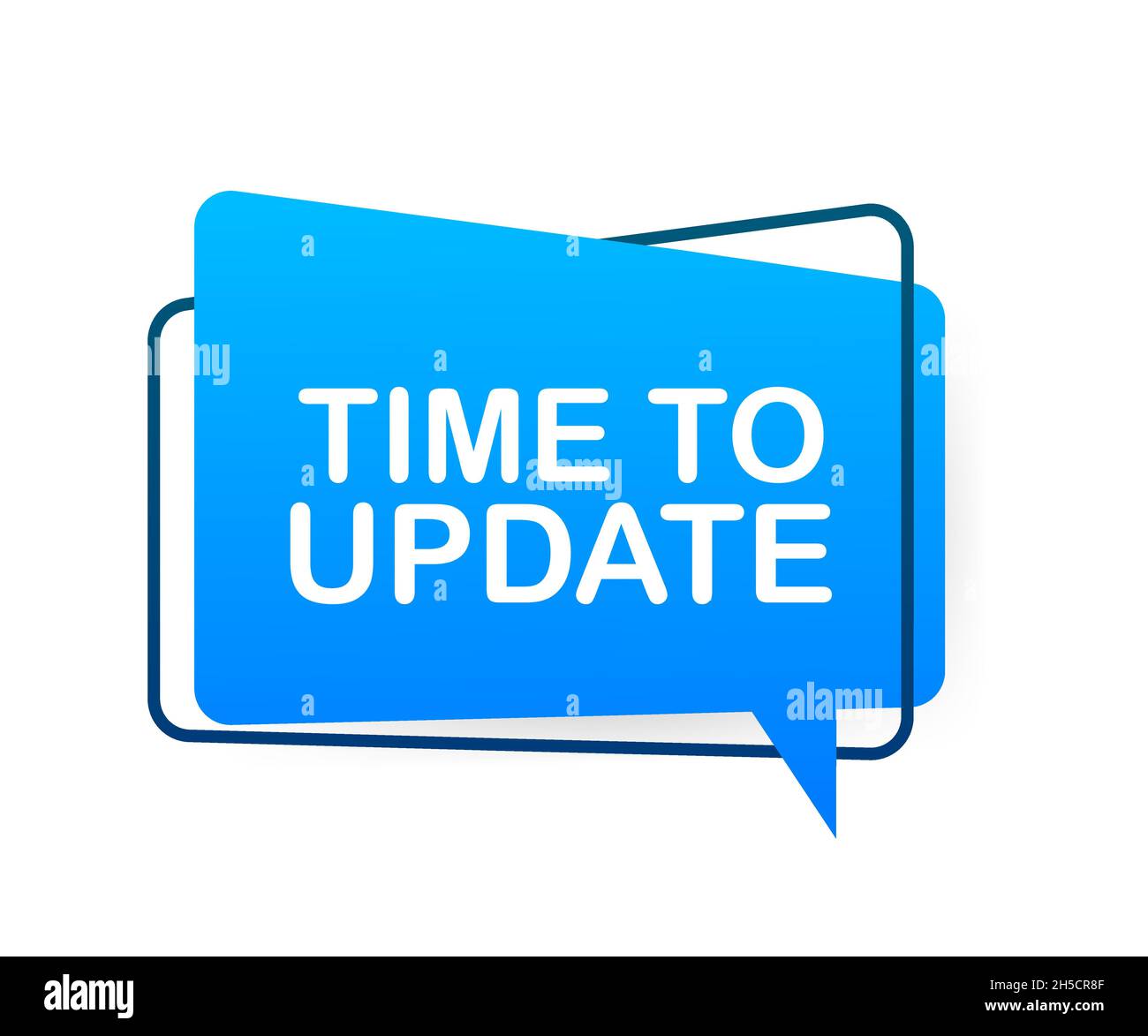 Hand Holding Megaphone with Time to update. Megaphone banner. Web ...