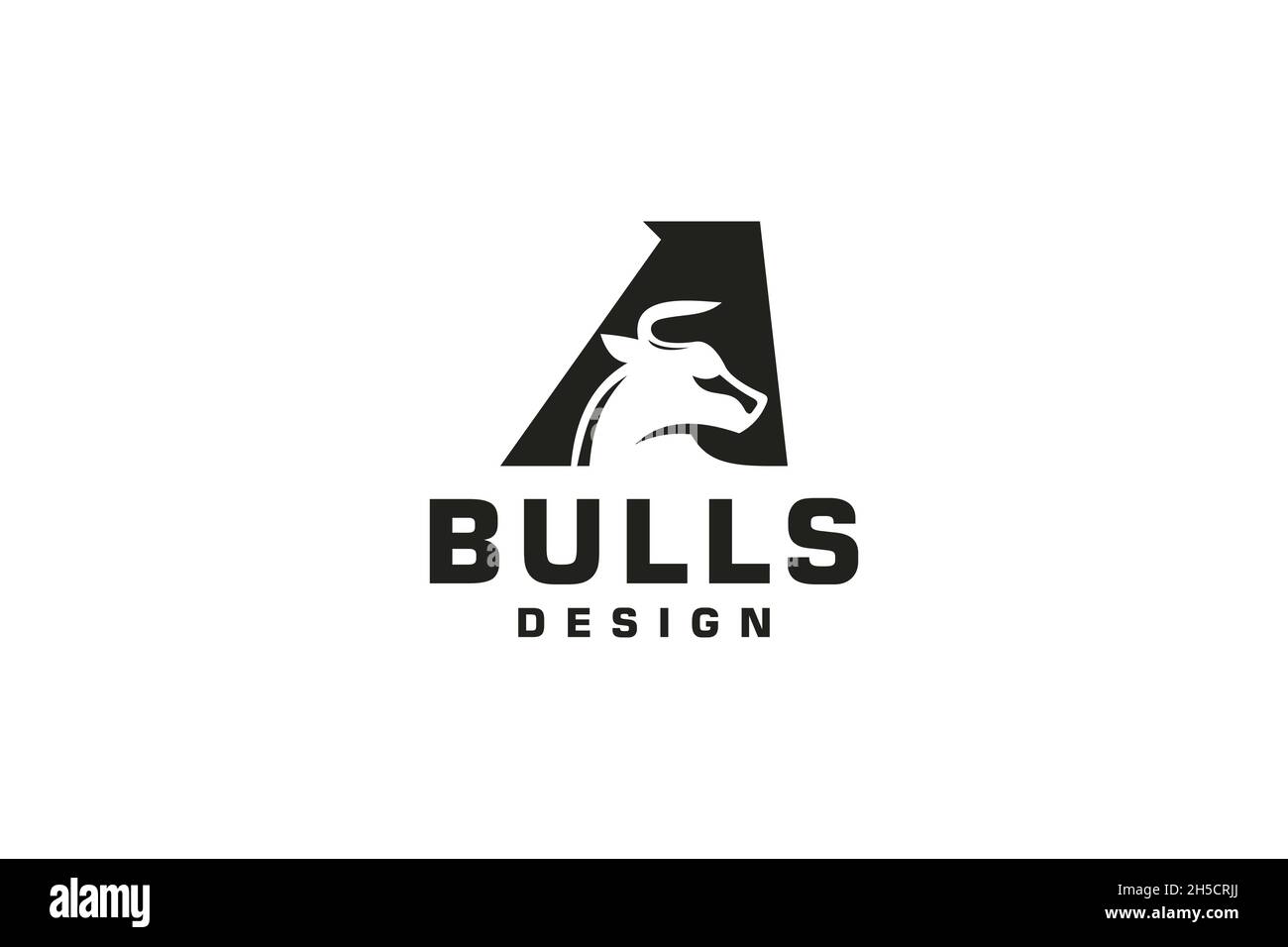 Letter A logo, Bull logo,head bull logo, monogram Logo Design Template ...