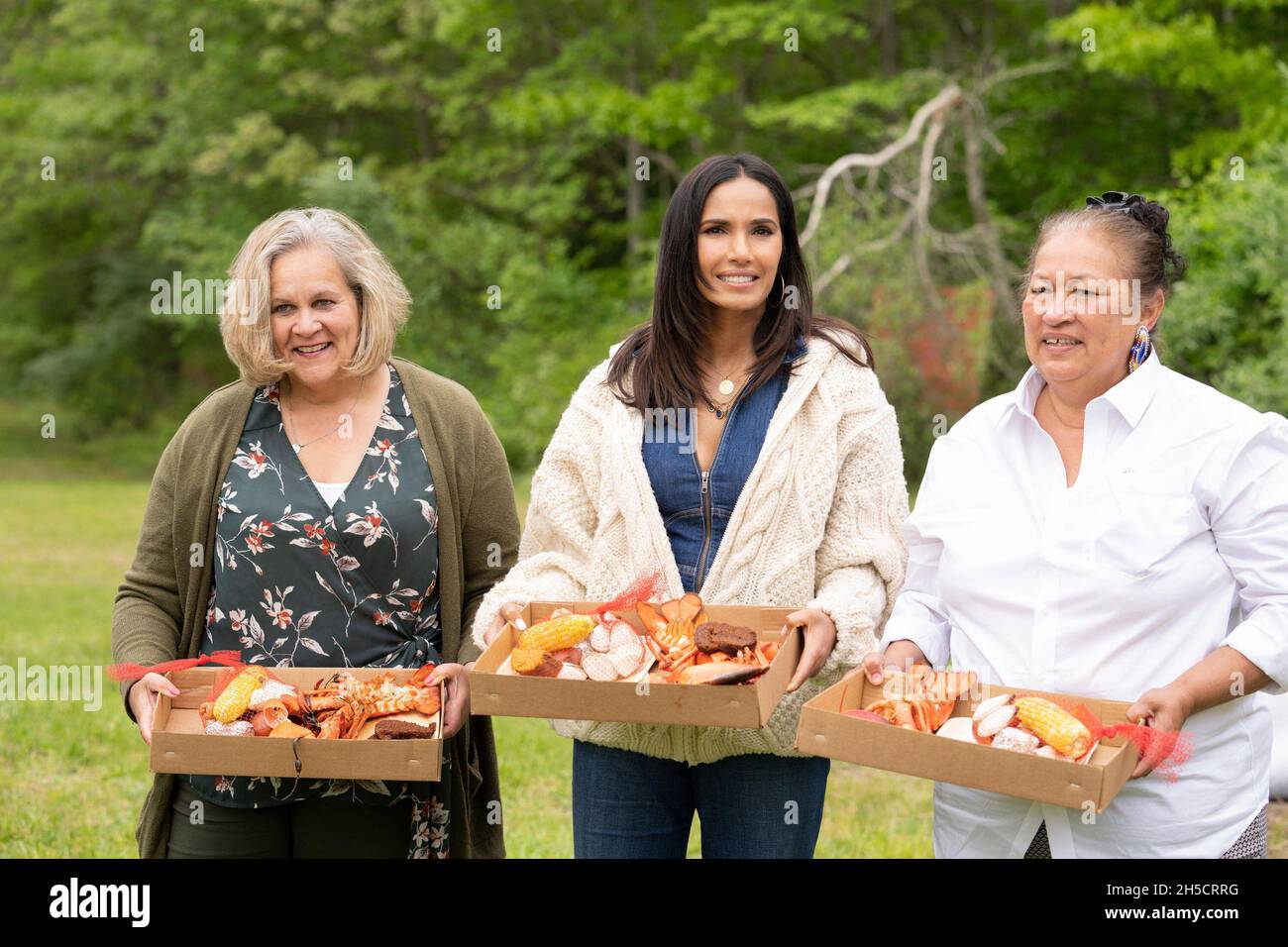 TASTE THE NATION WITH PADMA LAKSHMI, from left: Jessie Baird, host ...