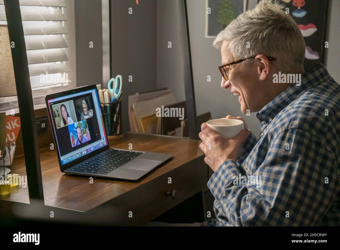 WORK IN PROGRESS, on screen at left: Mary Sohn, Abby McEnany, Jay Moore ...