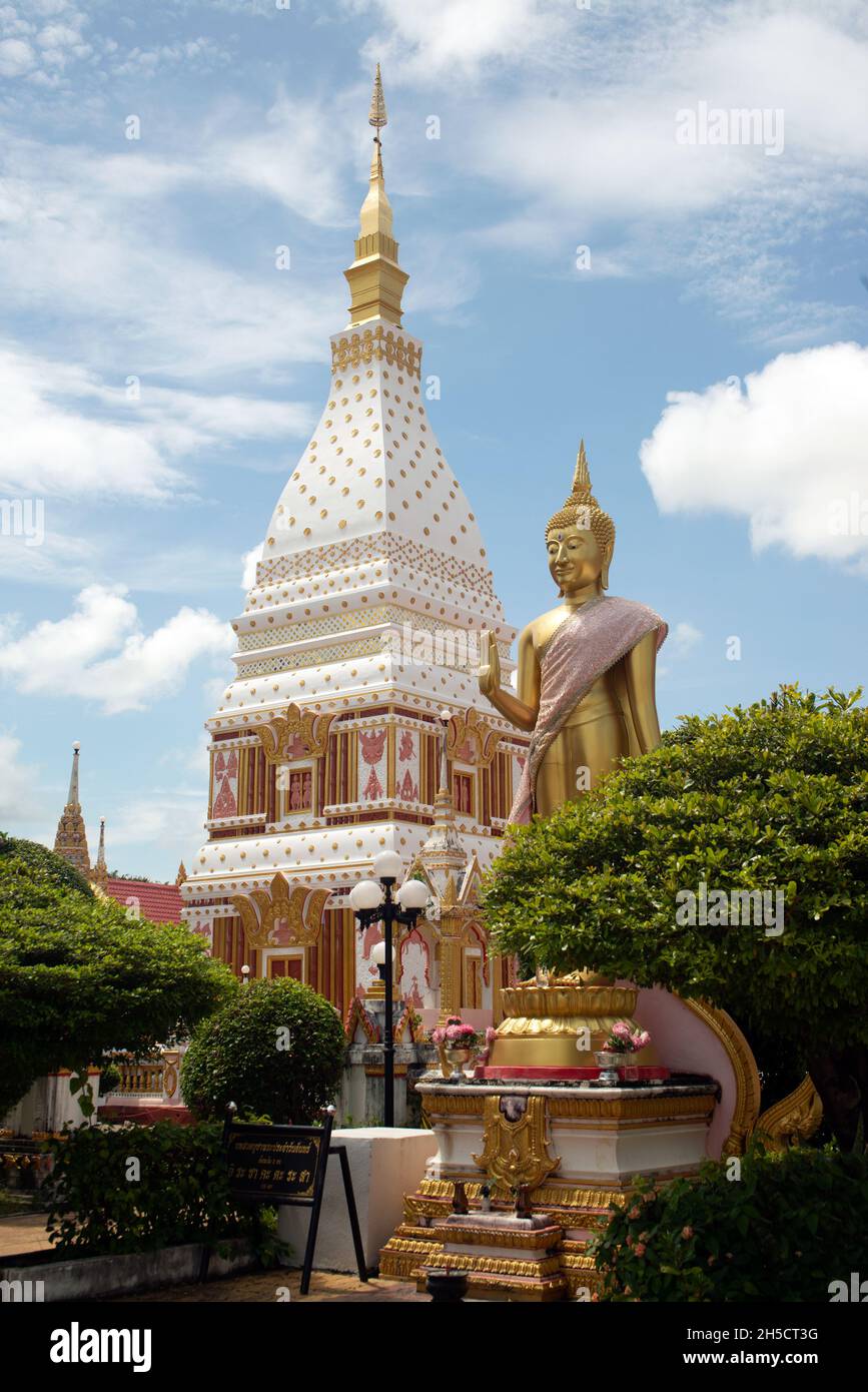 Phra That Renu looks like a square chedi. which is modeled from Phra ...
