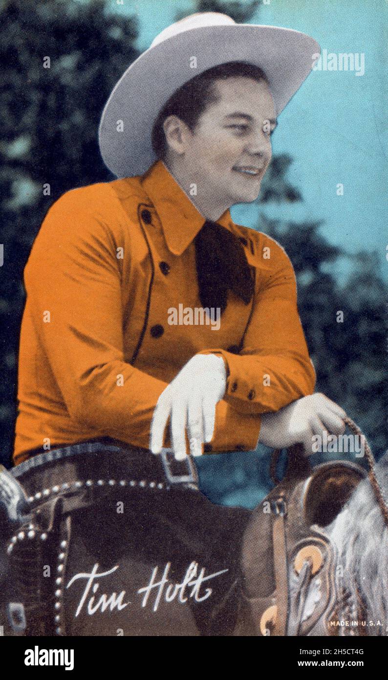 Actor Tim Holt of cowboy westerns Stock Photo - Alamy