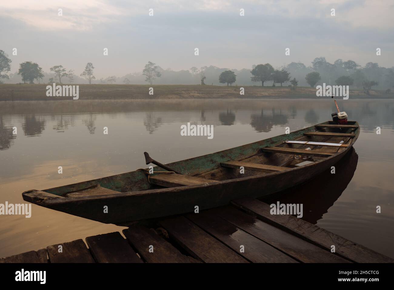 Boat on the Amazon Stock Photo - Alamy