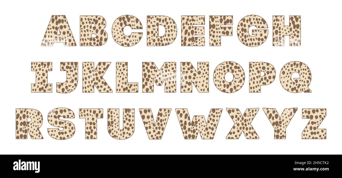 Animal font for posters. Mammals Fur. Retro Snake alphabet. Vintage ...