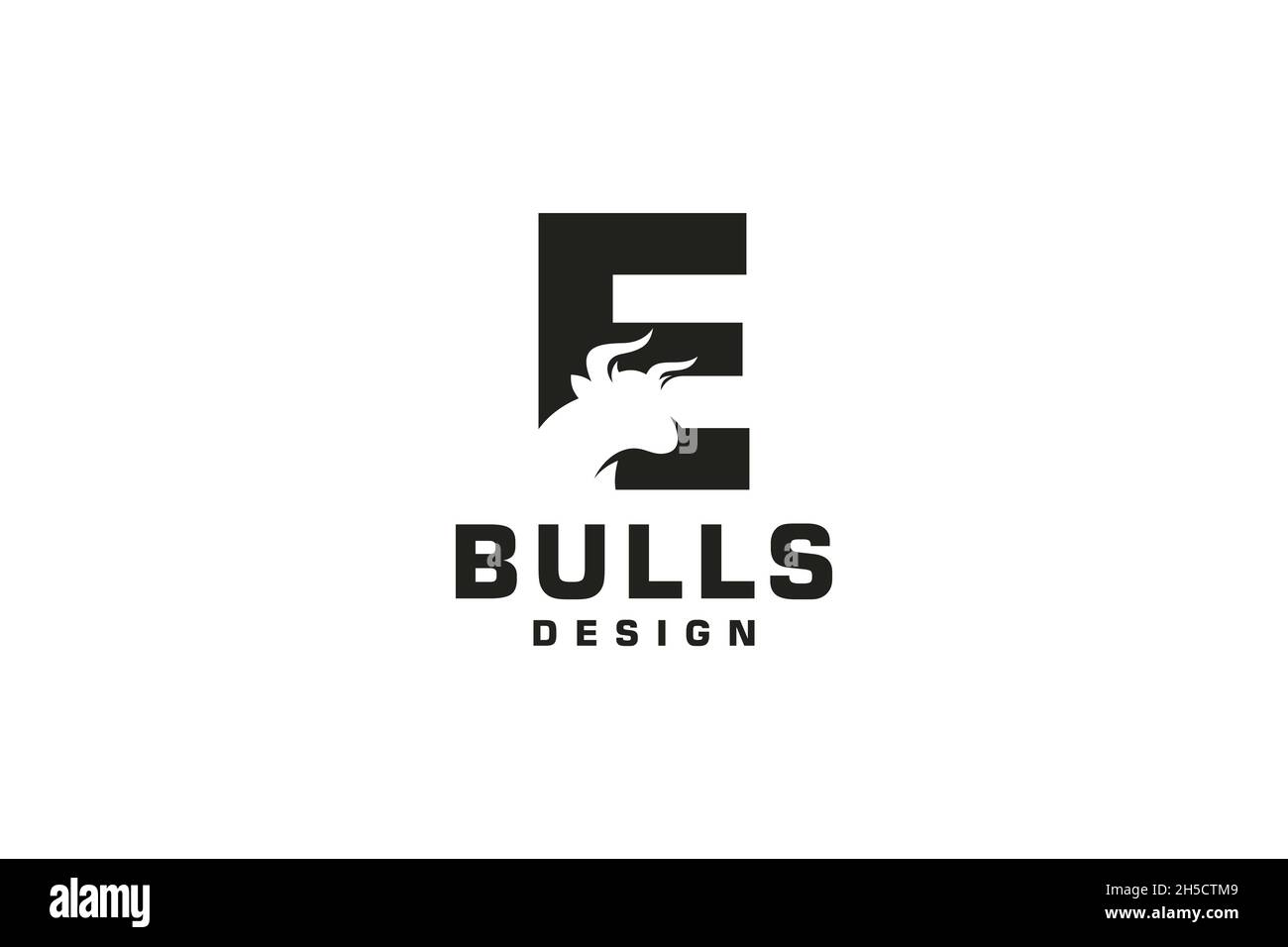 Letter E logo, Bull logo,head bull logo, monogram Logo Design Template ...