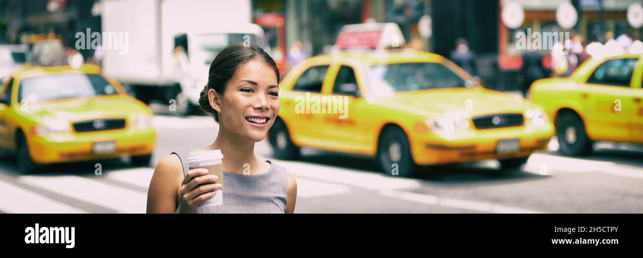 New york morning walk coffee hi-res stock photography and images - Alamy