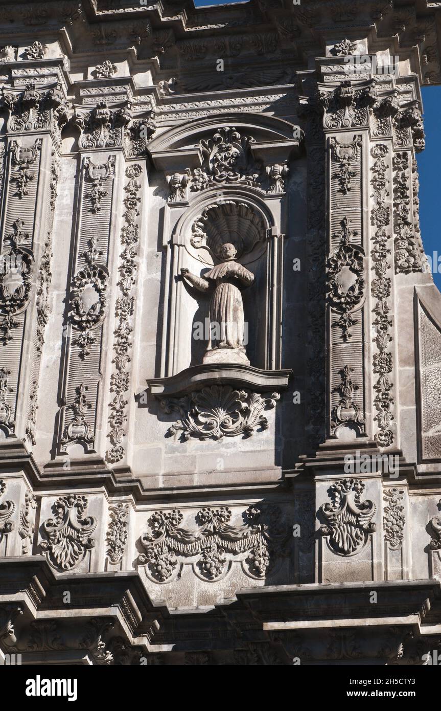 La Compania church in the historic center, Ecuador, Quito Stock Photo ...