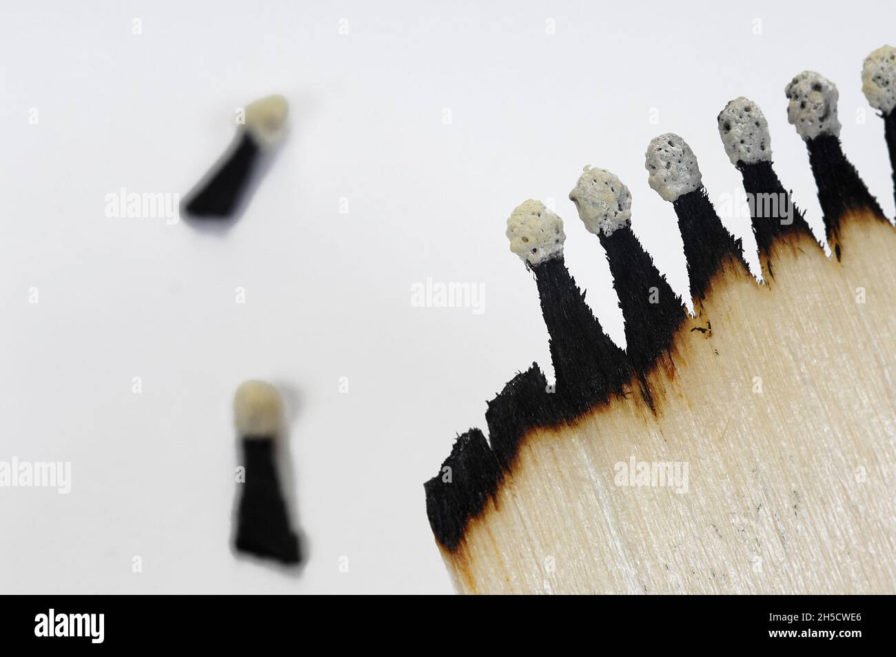 Burnt off matchsticks hi-res stock photography and images - Alamy