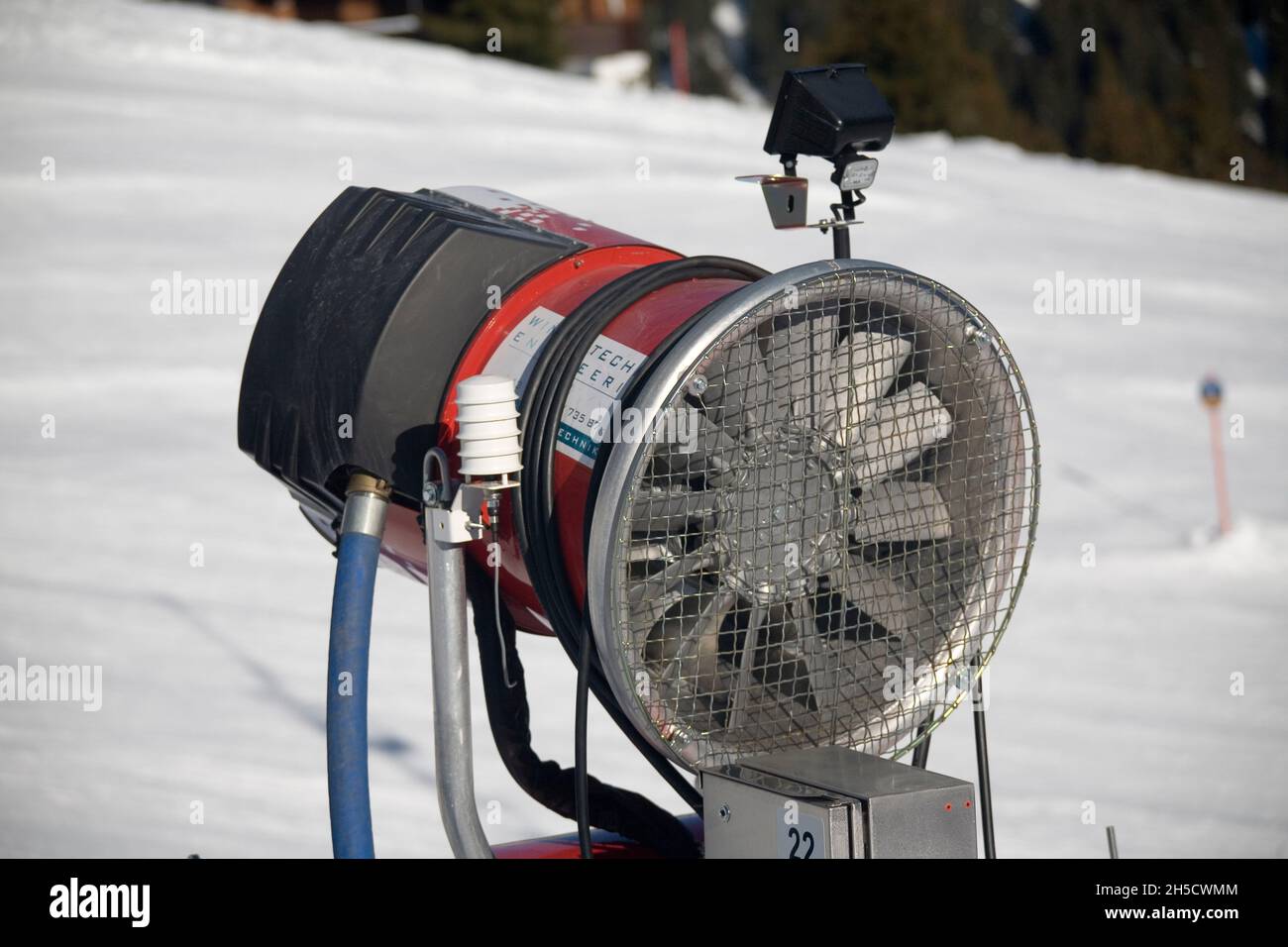 Snow cannons gun machine hi-res stock photography and images - Alamy
