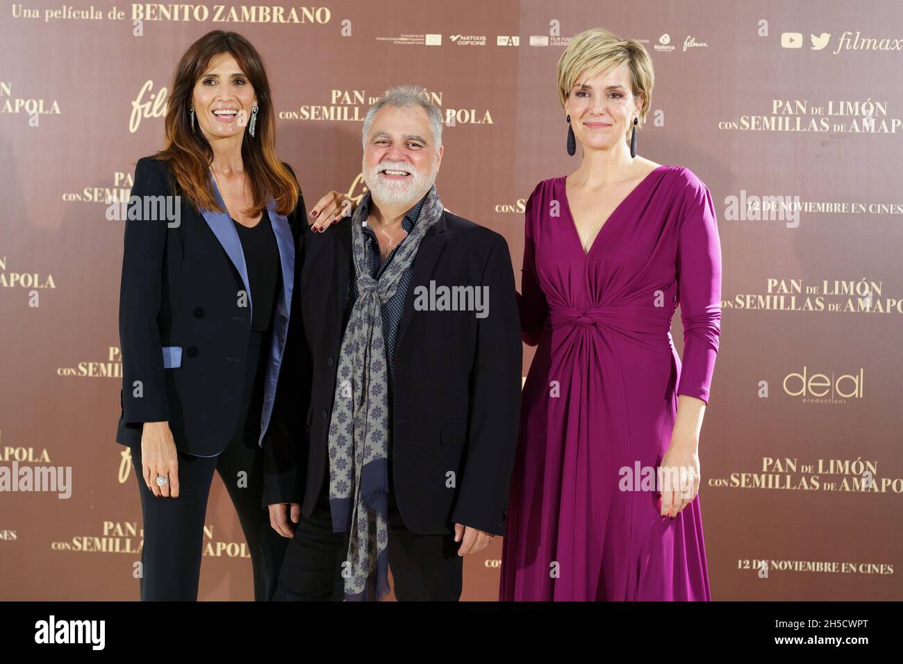 Actress Eva Martin, director Benito Zambrano and actress Elia Galera ...