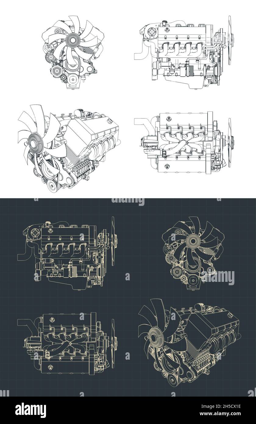 Powerful v8 engine Stock Vector Images - Alamy