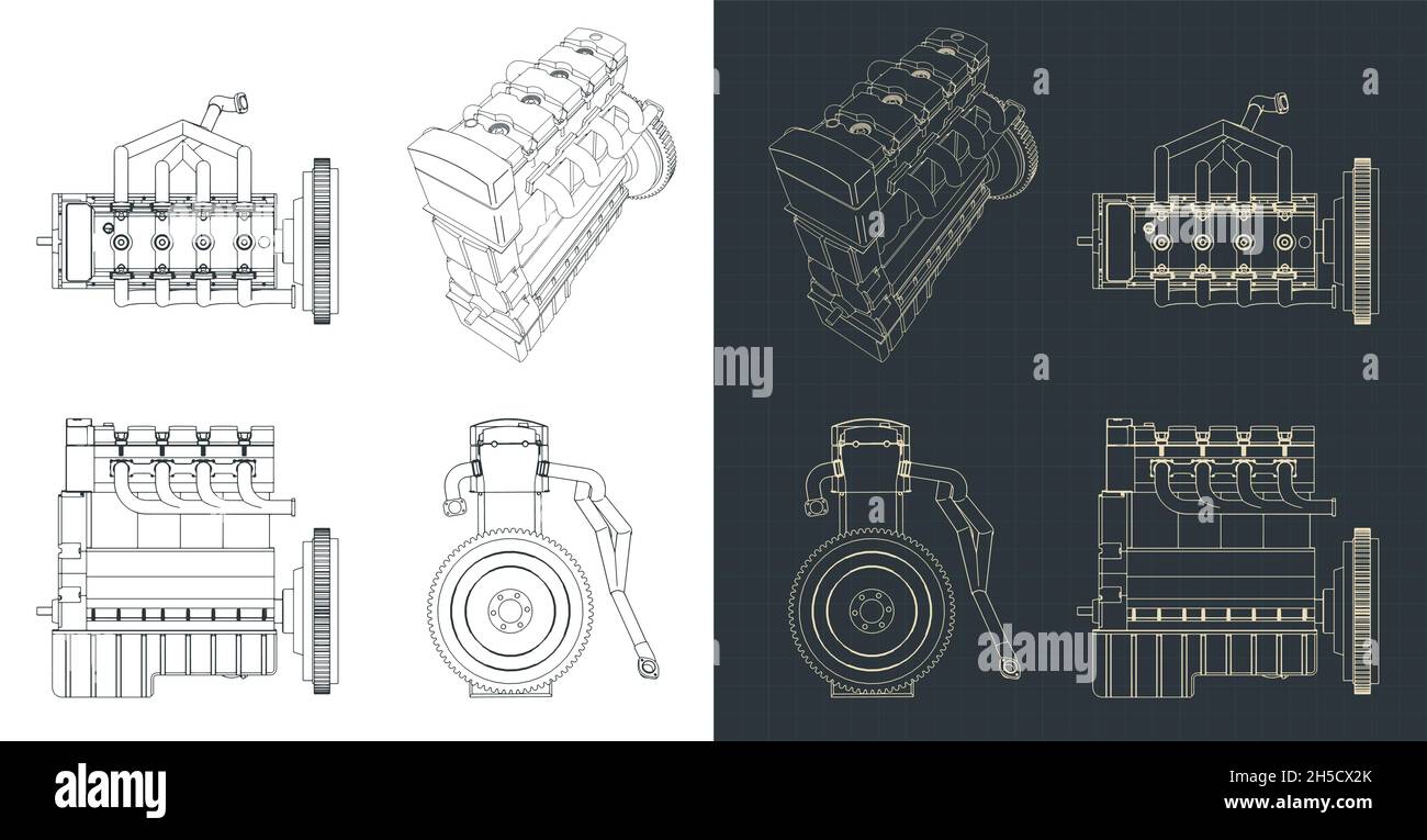 Car Engine Blueprints