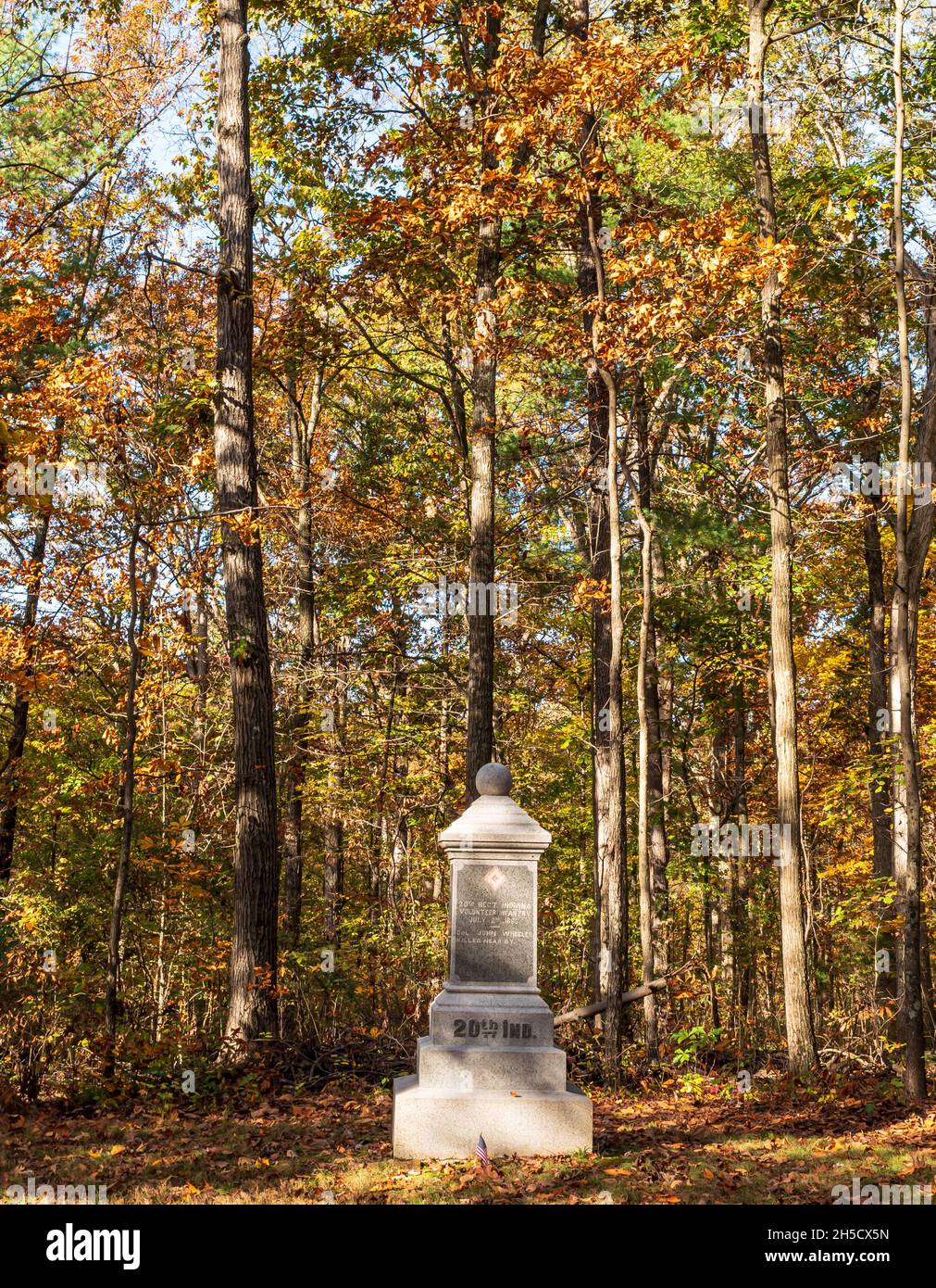 The 20th Indiana Volunteer Infantry Regiment on Cross Avenue at the ...