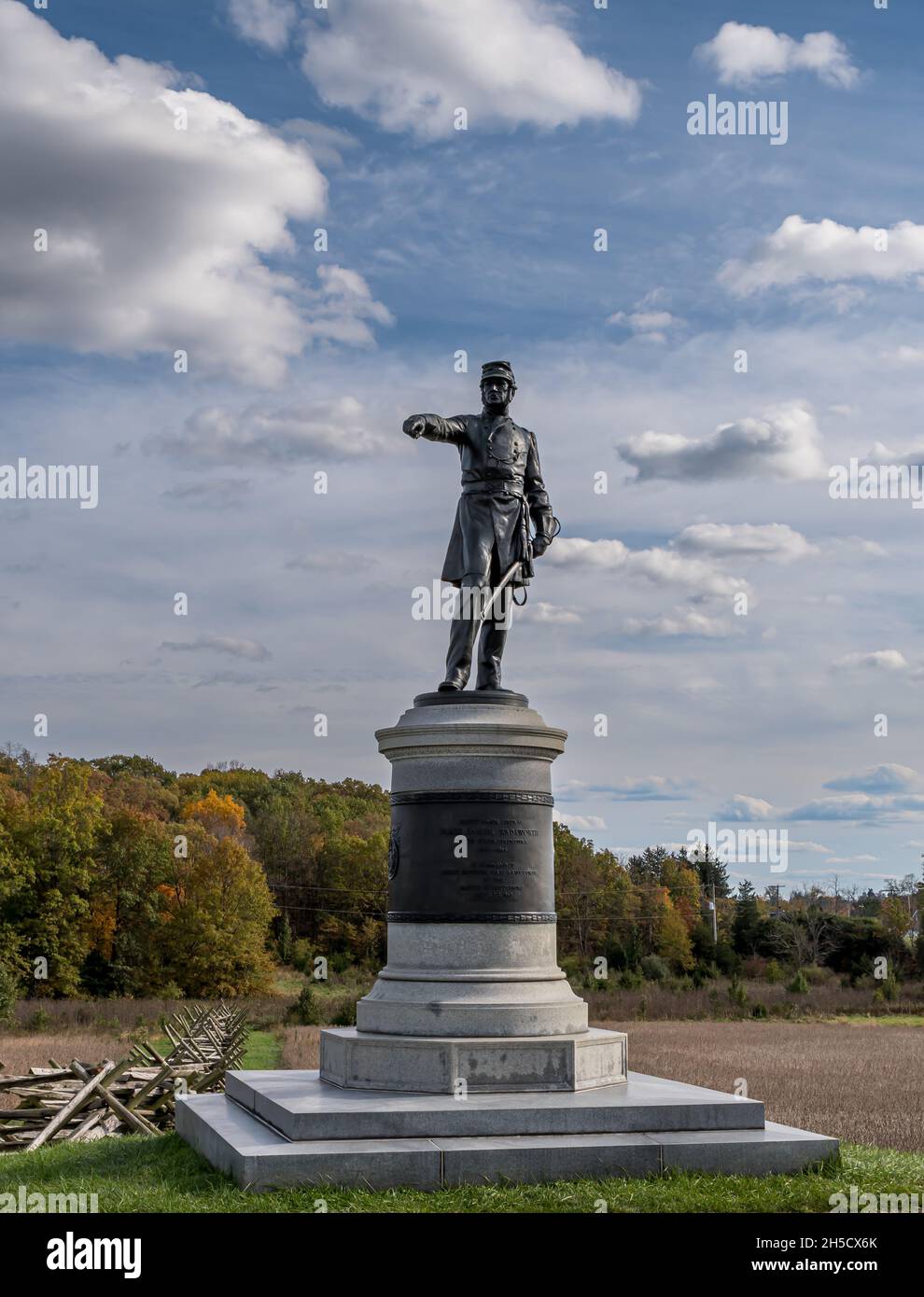 The monument to Union Brigadier General James Wadsworth on Reynolds ...