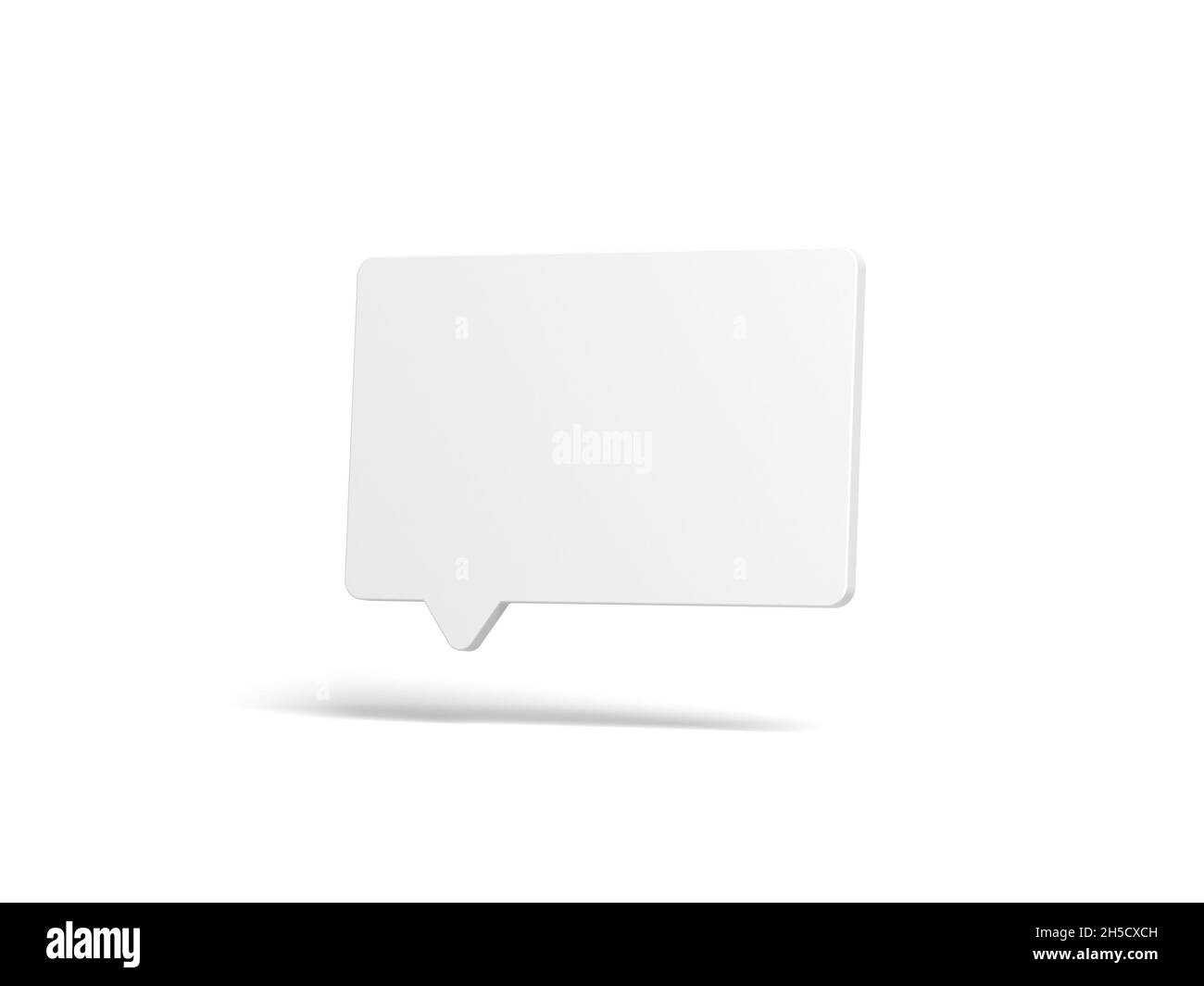 Chat icon isolated on white background. Empty. Speech bubble. Blank ...