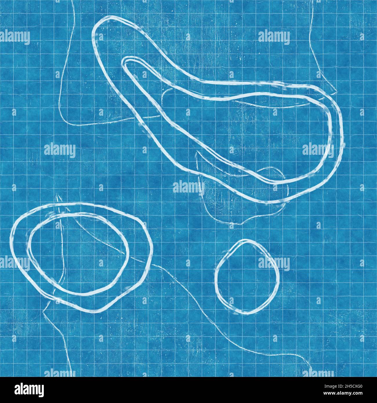 Seamless bright blue blueprint pattern for textile and print Stock ...