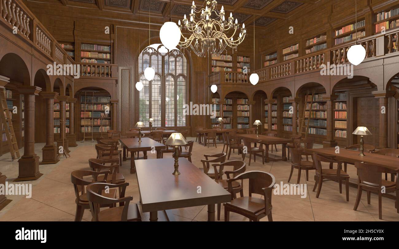 Victorian library hi-res stock photography and images - Alamy
