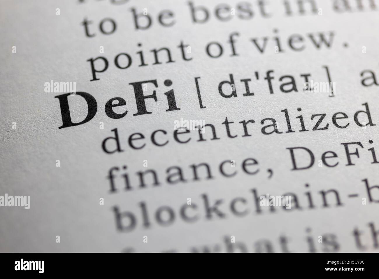 Fake Dictionary word, Dictionary definition of DeFi, Decentralized ...