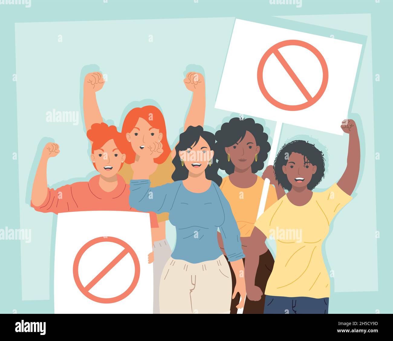 group of people persons protesting Stock Vector Image & Art - Alamy