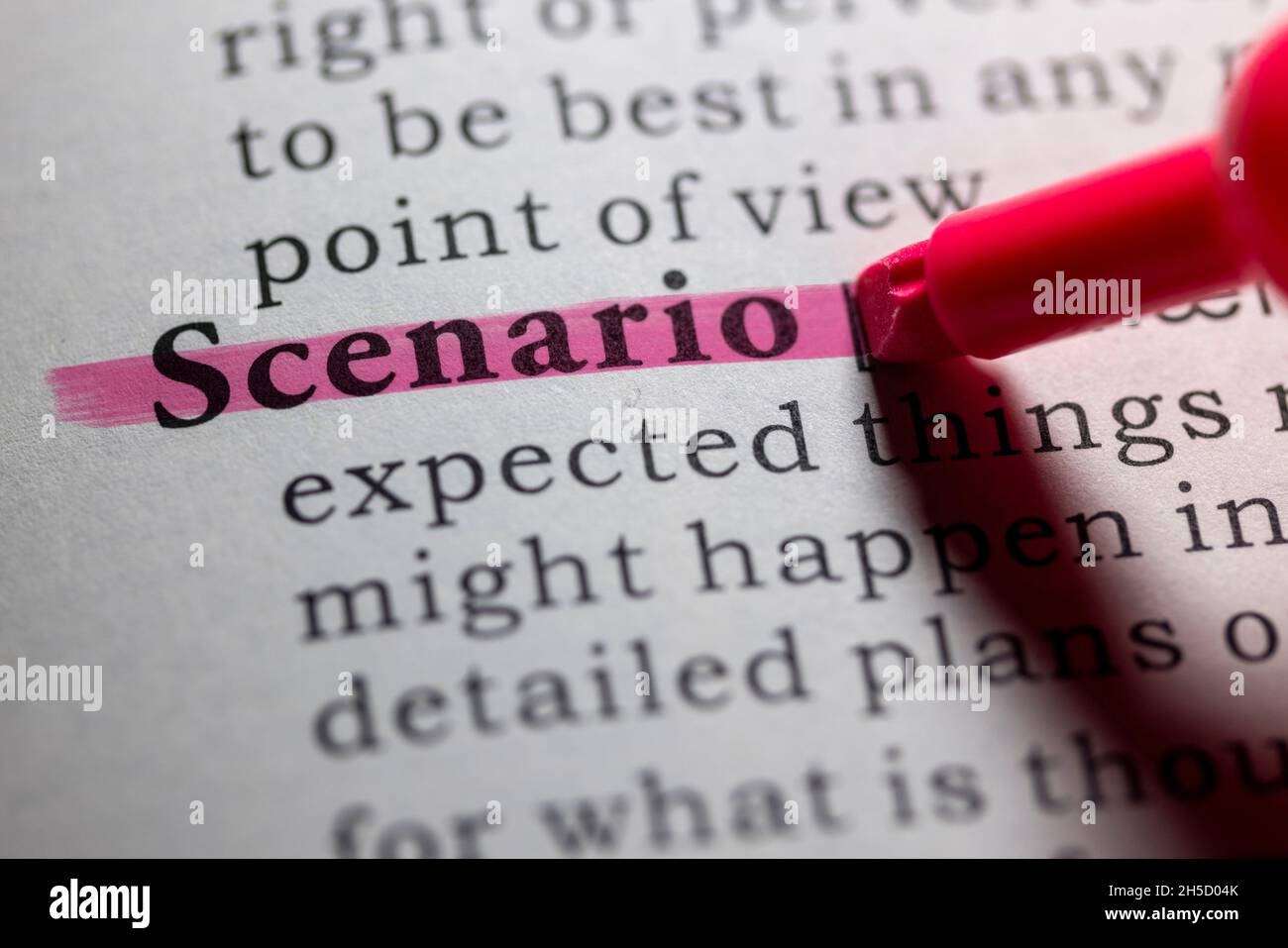 Scenario hi-res stock photography and images - Alamy