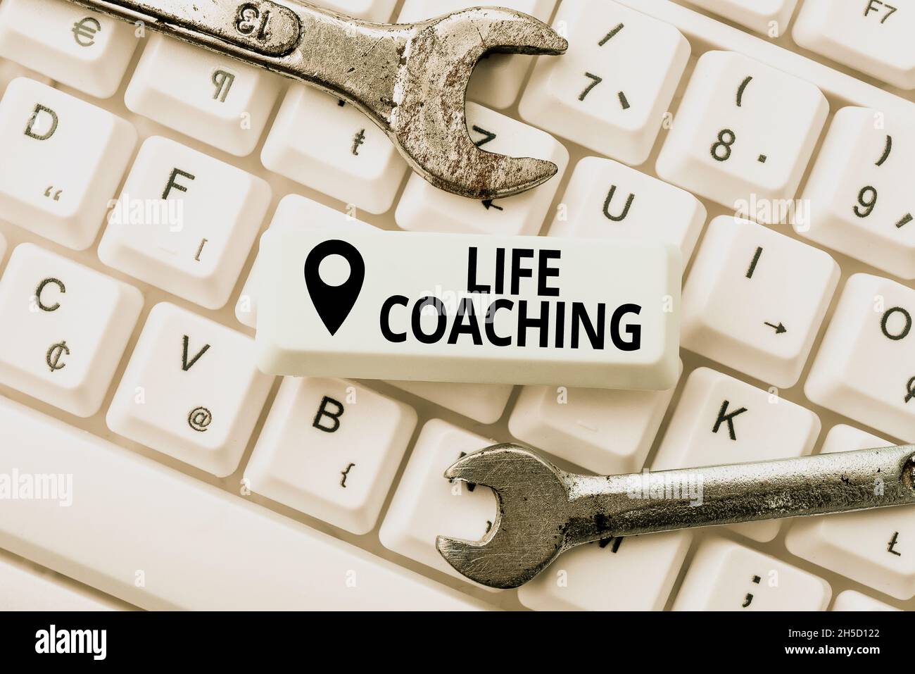 Handwriting text Life Coaching. Word for person employed to help ...