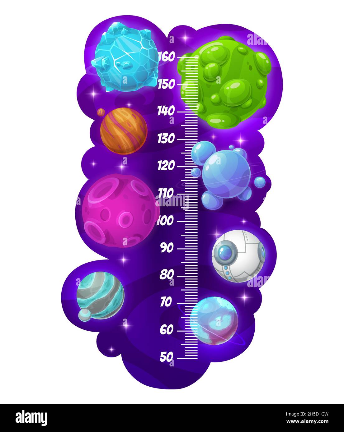 Solar system planets scale Cut Out Stock Images & Pictures - Alamy
