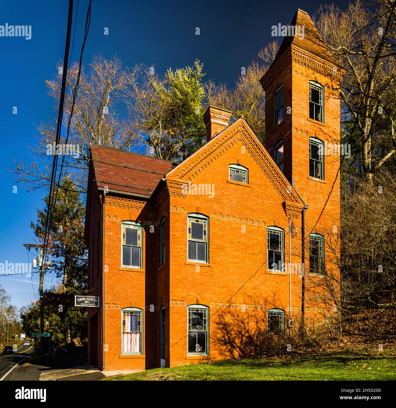 Tunxis Hose Firehouse Unionville, Connecticut, USA Stock Photo - Alamy