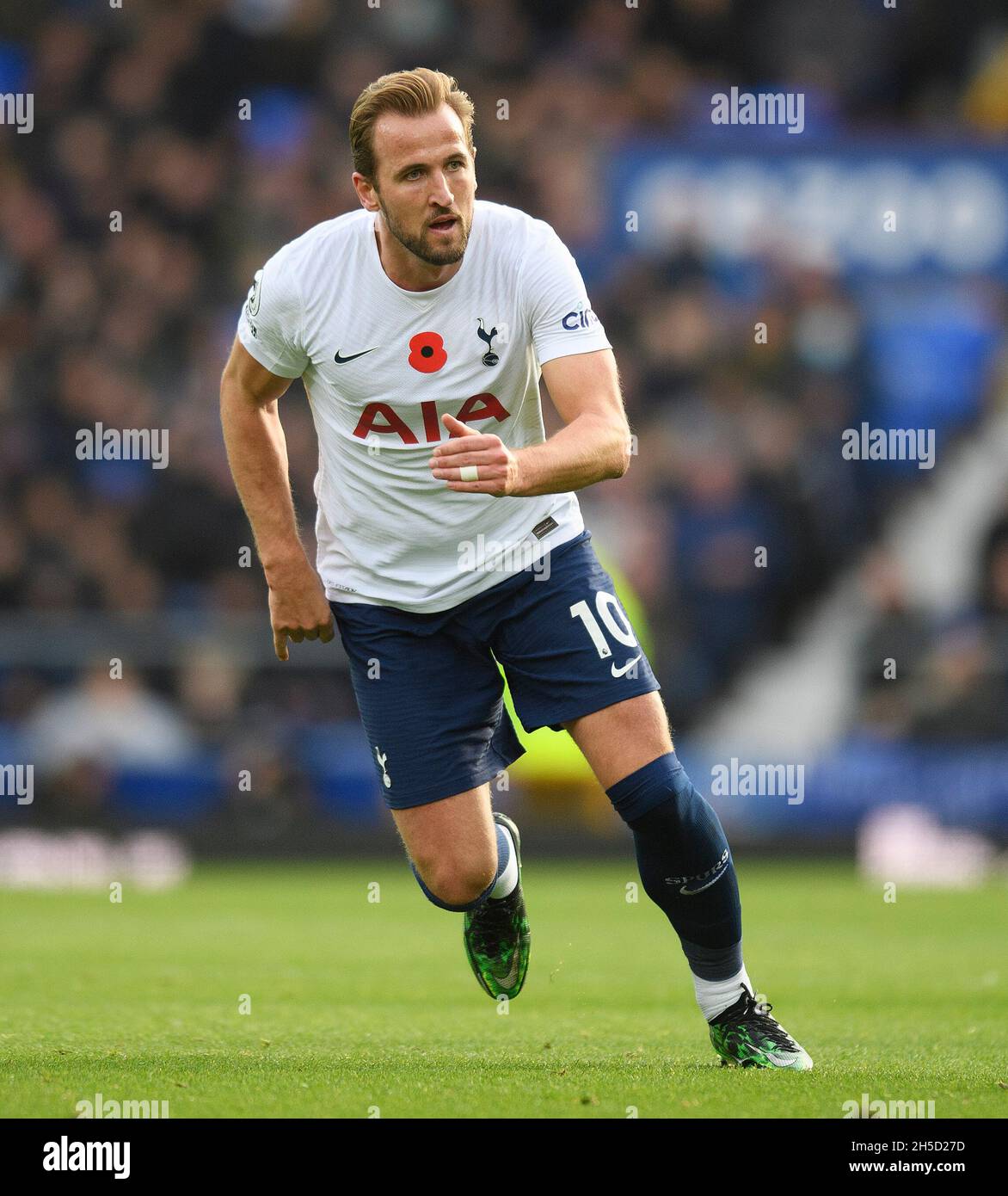 Liverpool,UK. 7th November, 2021. Tottenham Hotspur's Harry Kane during ...