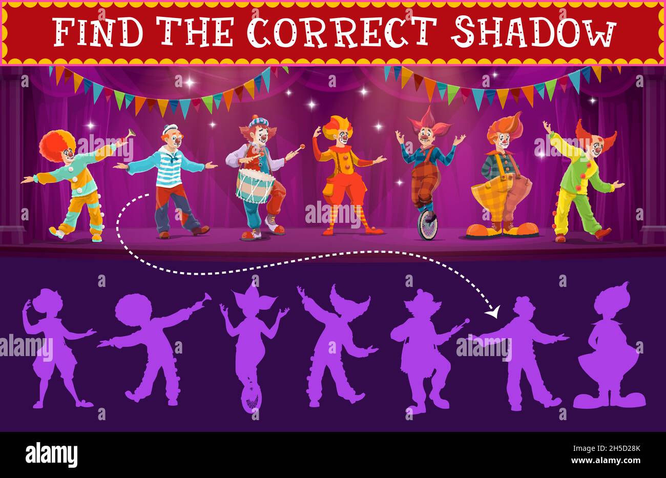 Pair clowns Stock Vector Images - Alamy