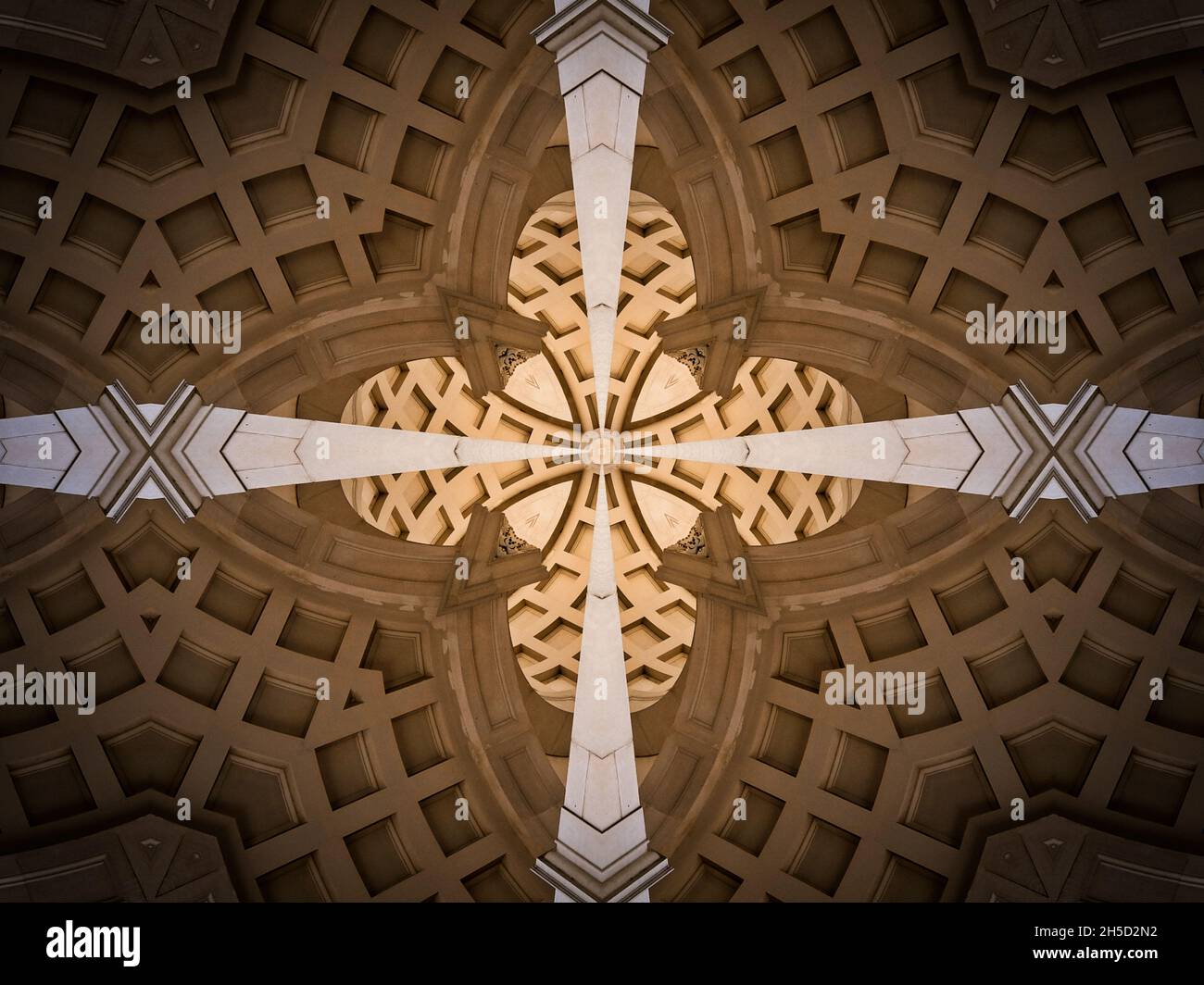 Mirrored pattern made from classical architectural elements for ...