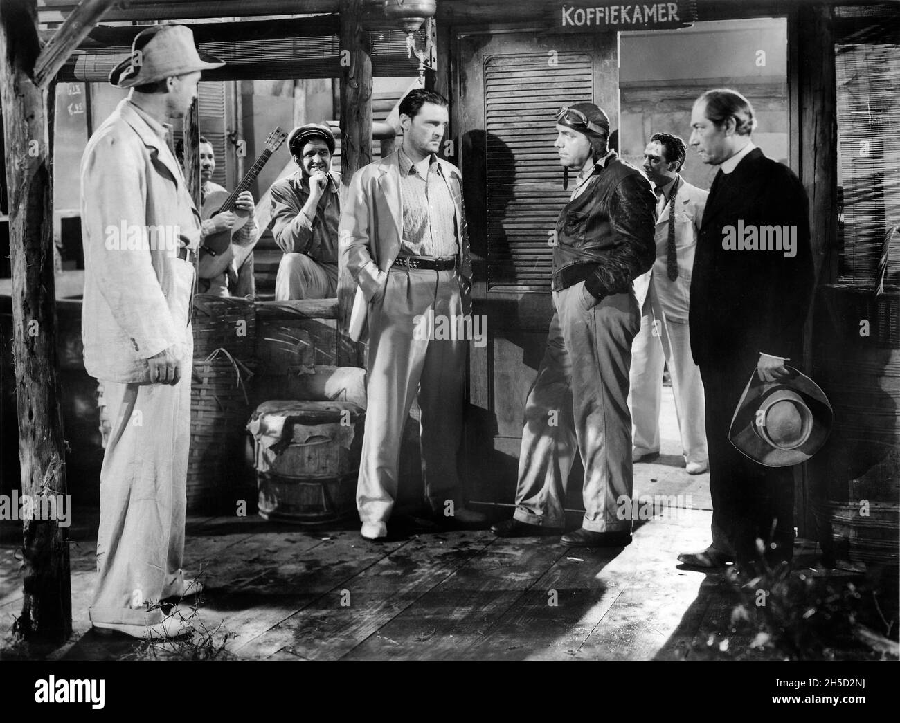 Edward Pawley (center left), Pat O'Brien (center right), Frank Puglia ...