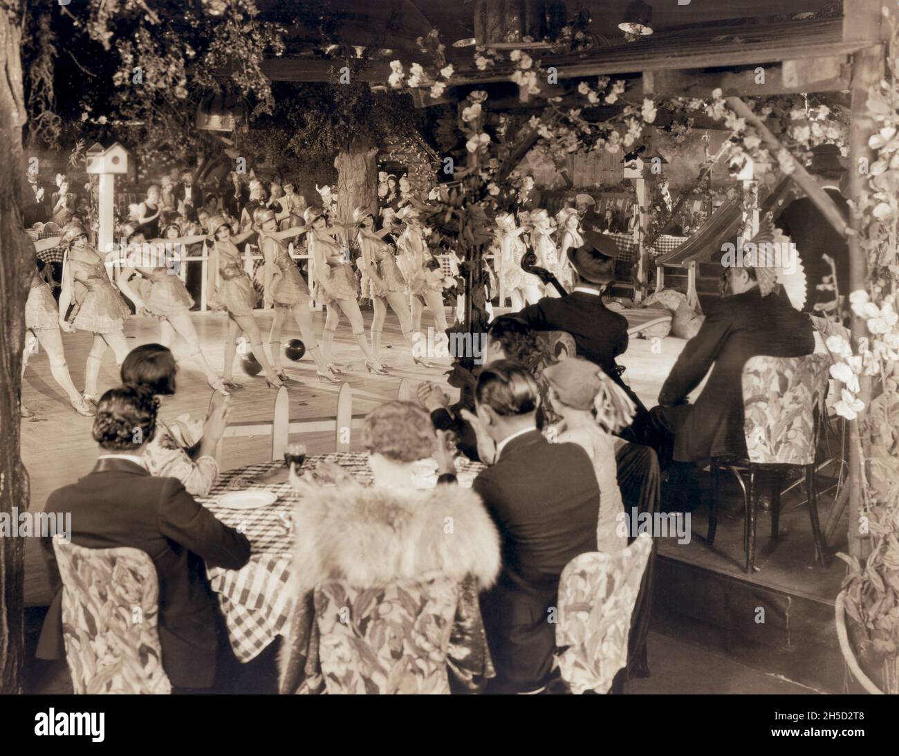 Nightclub Scene, on-set of the Silent Film, "Frisco Sally Levy", MGM ...