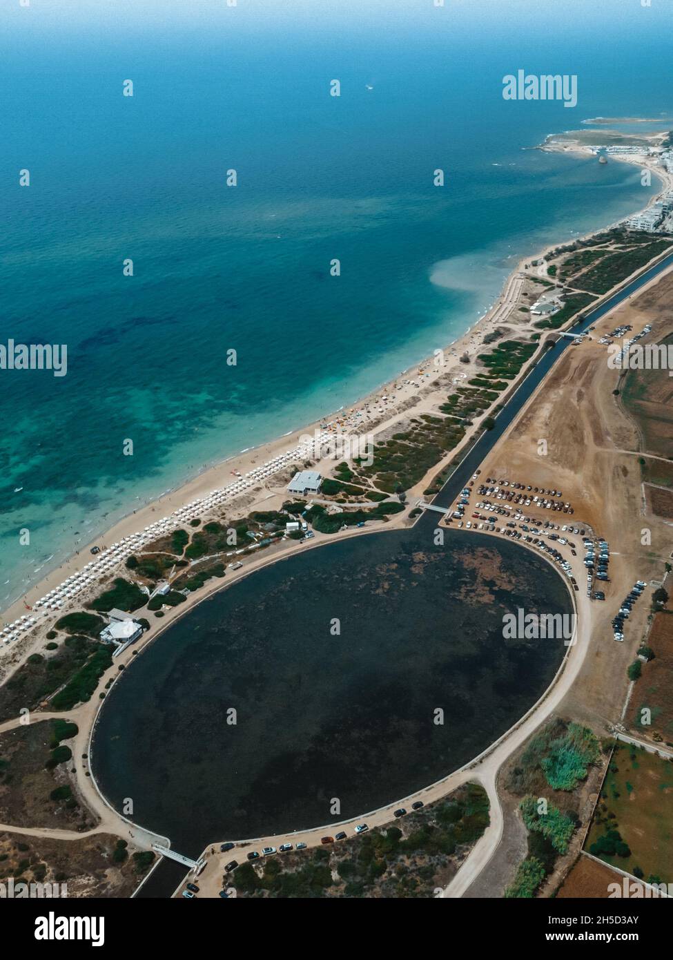 a fantastic beach in puglia: maldive del salento Stock Photo - Alamy